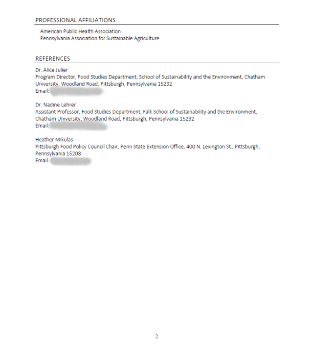 CVs, Part II: Formatting and more – Gretchen Sneegas